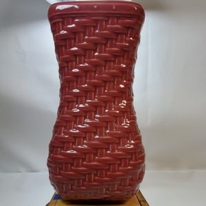 Longaberger | Accents | Longaberger Basket Weave Style Ceramic Vase 8 ...